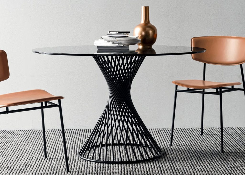 Calligaris Vortex Glass Table - Midfurn Furniture Superstore