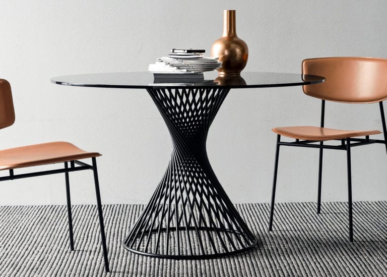 Calligaris Vortex Glass Table - Midfurn Furniture Superstore