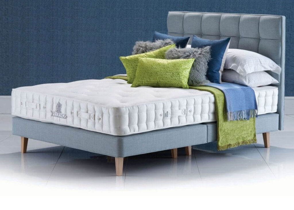 Hypnos shallow spring base with wood legs - Midfurn Furniture Superstore