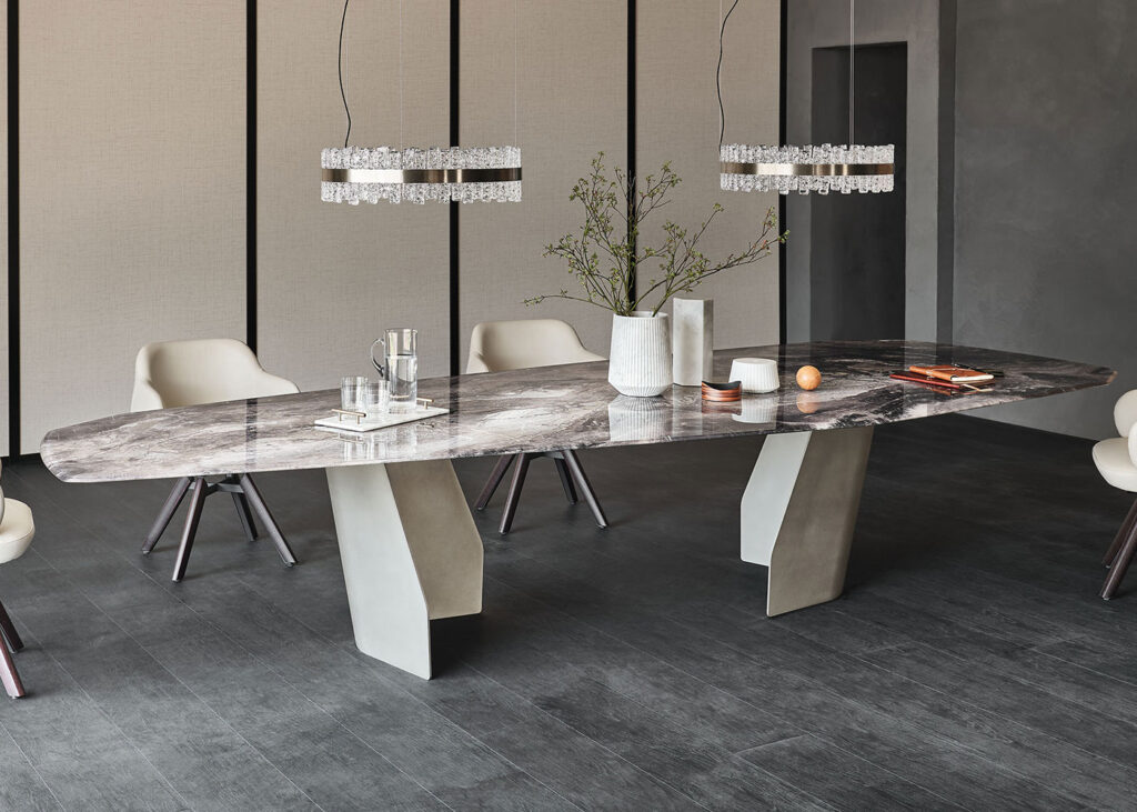 Cattelan Italia Senator Glass Dining Table - Midfurn Furniture Superstore