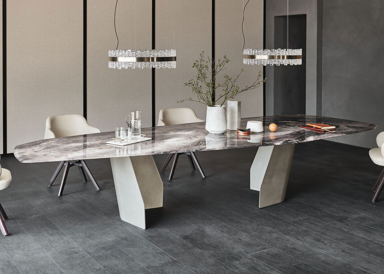 Cattelan Italia Senator Glass Dining Table - Midfurn Furniture Superstore
