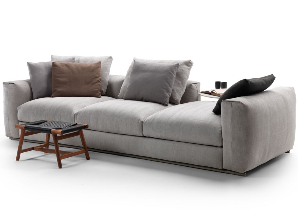 Flexform Asolo Sofa with open back seat - Midfurn Furniture Superstore