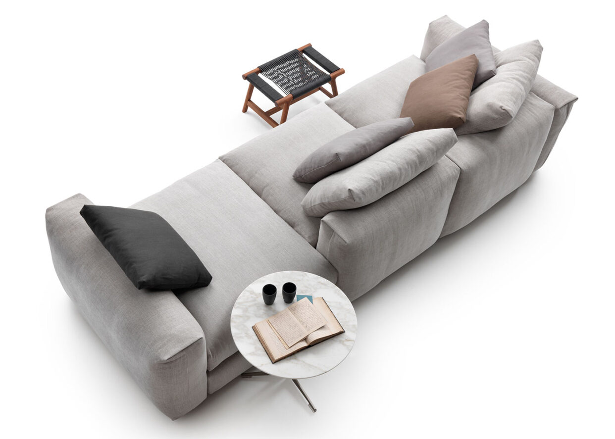 Flexform Asolo Sofa with open back seat - Midfurn Furniture Superstore