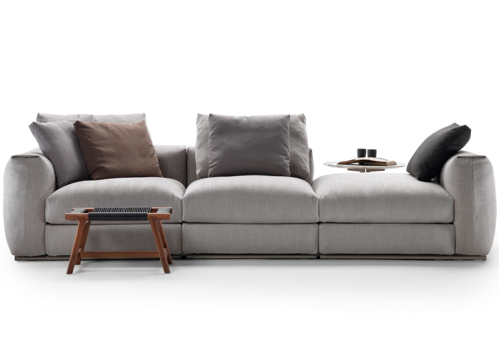 Flexform Asolo Sofa with open back seat - Midfurn Furniture Superstore
