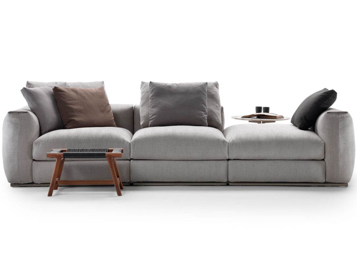 Flexform Asolo Sofa with open back seat - Midfurn Furniture Superstore