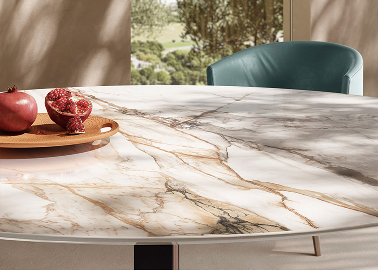 Natuzzi Italia Campus Round Dining Table - Midfurn Furniture Superstore