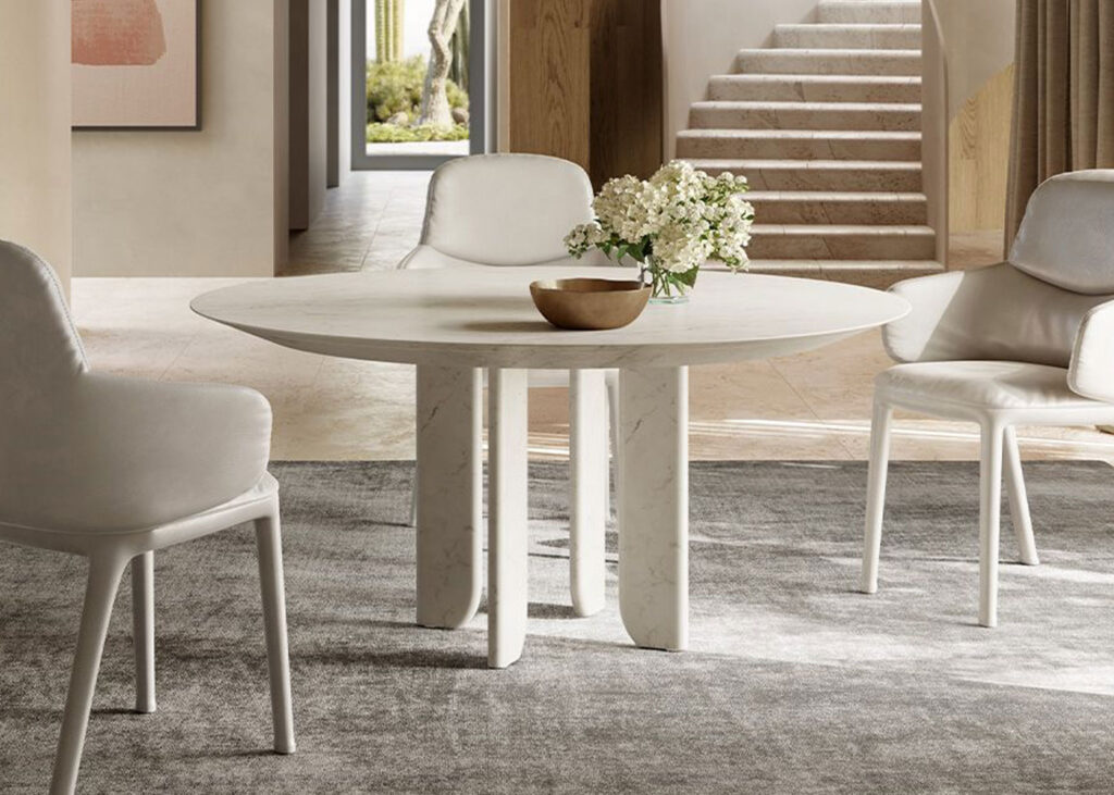Natuzzi Italia Libra Round Dining Table - Midfurn Furniture Superstore